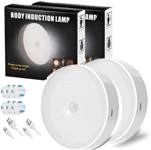 BoldCollections USB Charging Wireless Self Adhesive LED Body Induction ...