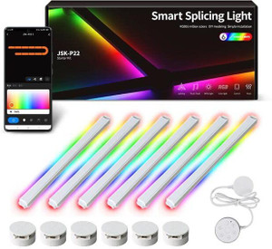Set Apex Smart Wall LED Light Lines|Make Your Own Shape | Pack of 6 ...