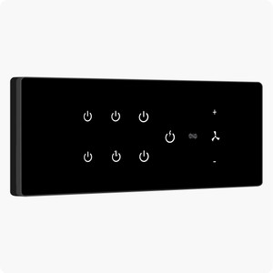 iotics Smart Touch Switch for 7 Lights & 1 Fan, Remote, Mobile App ...