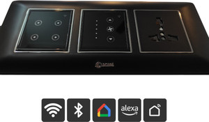 LaCasa 141F1S Smart Switch Plate Matte Black Price in India - Buy ...