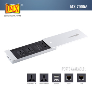 MX MX Access Flap Sliding/Cable Cubby With Universal Socket/Data/Usb ...