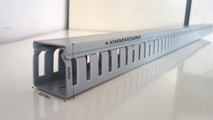 Salzer Cable Ducts PVC FRLS Standard Slot 45MMX45MMX1Mtr A Type Pack of ...