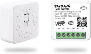 SWYAM Mini 2-Way WiFi Smart Switch with Electrical Safety Features ...
