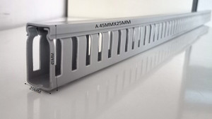 Salzer Cable Ducts PVC FRLS Standard Slot 45MMX25MMX1Mtr A Type Pack of ...