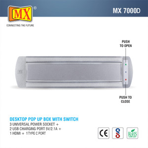 MX Motorized Pop Up Box/Cable Cubby With Universal Socket/Hdmi/Usb ...