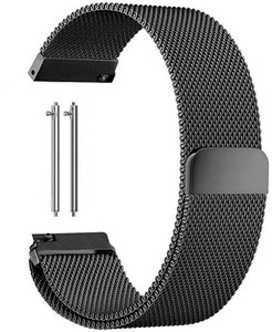 BLACK LOVIES 22 METAL MAGNETIC SMARTWATCH STRAP AMAZZFIT GTR 3 / 3 PRO ...