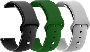 BLACK LOVIES 22 MM Smartwatch straps Pack of 3 Smart Watch Strap Price ...