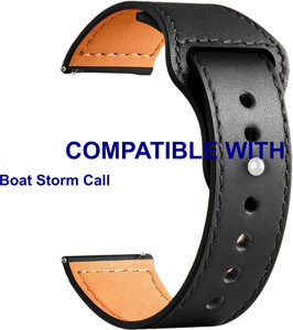 ACM WSM42D22BK2792 Watch Strap Leather Button Lock Belt 22mm for Boat ...
