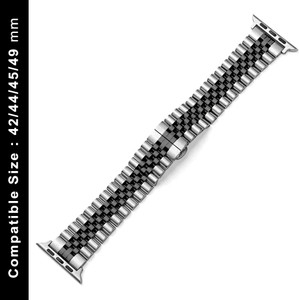 KARWAN PREMIUM METAL DUAL COLOR LOOP SMART WATCH STRAP 42MM/44MM/45MM ...