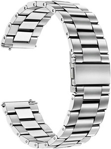 BLACK LOVIES 22 mm Stainless Steel Metal Chain Smartwatch Band Straps ...