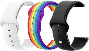 BLACK LOVIES 20 MM Smartwatch straps Pack of 3 Smart Watch Strap Price ...