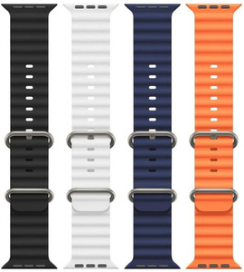Priavy Black,white, blue, orange Smart Watch strap for iWatch Band ...