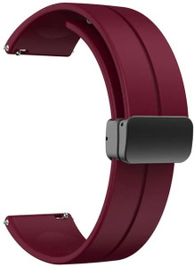 AOnes Silicone Belt Magnetic Folding Buckle for Amazfit Bip Smart Watch ...