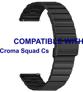 ACM WSM20H22BK3912 Watch Strap Adjustable Steel Belt 22mm for |Croma ...