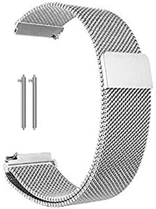 BLACK LOVIES 22 mm Metal Magnetic Smartwatch Strap Compatible with ...