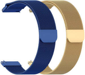 AOnes Pack of 2 Magnetic Loop Watch Strap for Pebble Rio Smart Watch ...