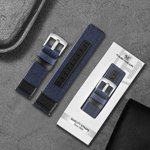 TIMEWEAR Strap with Quick Release Pin Sidebar, Nylon Braided Sports ...