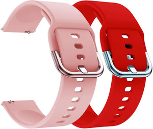 AOnes Pack of 2 Silicone Watch Strap Metal Buckle for Noise Colorfit ...