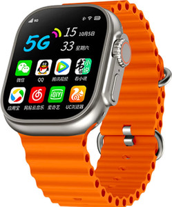 ROCK TOUCH T800 Ultra orange Smart Watch Display, Bluetooth Calling HD ...