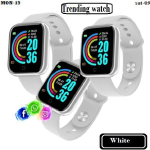 Bashaam KO276_Y68 Plus Advance Bluetooth Feature WhiteSmart Watch (Pack ...