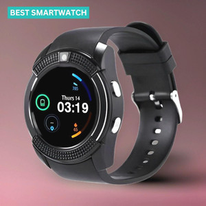 GUGGU V8 (Smartwatch) with Camera memory card (Sim Card Smart Watch ...