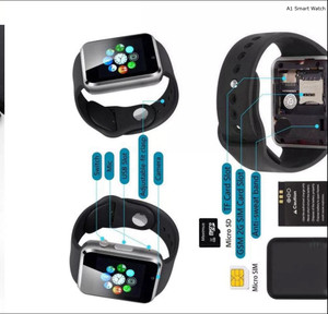 ShopSmart A1 Smart Watch - Support Voice Calling, SIM, Memory Card ...