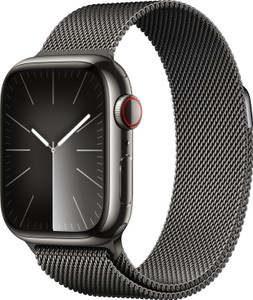 Apple Watch Series 9 GPS + Cellular 41mm Graphite Case & Graphite ...