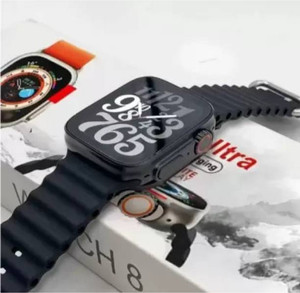 ROCK TOUCH KUM82_AW37-T800 Smart Watch ultra 8_16 Smartwatch (Black ...