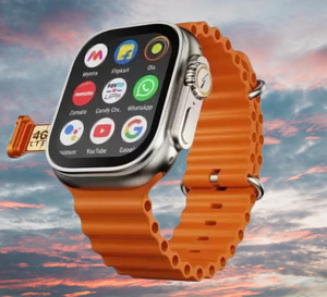 BOOMLY T10 Orange Ultra Edition smart watch with WiFi GPS 4G Wireless ...