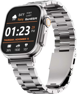 GameSir T800 Ultra Metal Silver Smartwatch with Bluetooth, Fitness ...
