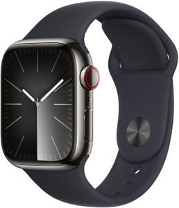 Apple Watch Series 9 GPS + Cellular 41mm Graphite Case & Midnight Sport ...