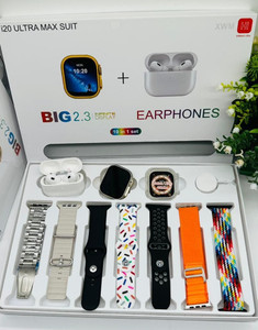 PunnkFunnk I20 AMAZING BOOM COMBO Touch Watch Golden with 6 Strap Extra ...