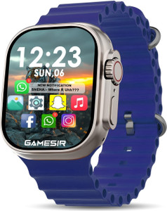 GameSir T800 Ultra Blue Smartwatch with Bluetooth, Fitness & Heart Rate ...