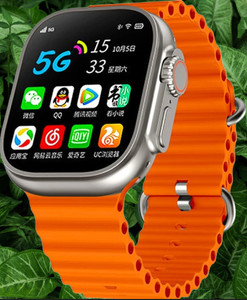 maxphony T800 Ultra orange Smart Watch Display, Bluetooth Calling HD ...