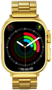 Olivepranc A8 Ultra Pro Gold edtion bluetooth calling with ON/OFF Logo ...