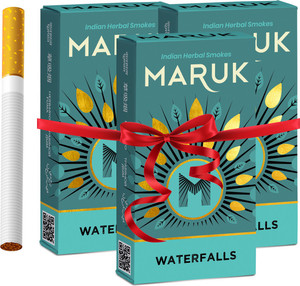 Maruk Waterfalls Herbal Smokes - Tobacco-free Nicotine-free Cigarette ...