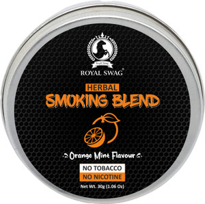 ROYAL SWAG Ayurvedic Herbal Mixture (ORANGEMINT FLAVOUR)Smoking Blend ...