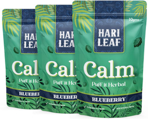 hari leaf Calm Blend - Blueberry | Non-Tobacco Herbal Blend Smoking ...