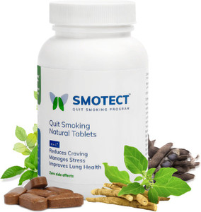 SMOTECT Quit Smoking Natural Tablets 0 Side Effects, Nicotine free (112 ...