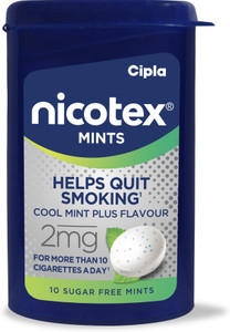 Nicotex 2mg 10 Lozenges Mint Plus Flavour Smoking Cessations Price in ...