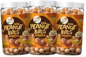 DesiNutri Peanut Bites Jaggery Coated Combo Pack | Ready to Eat Peanut ...