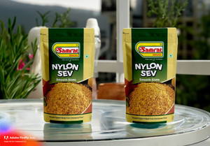 SAMRAT NYLON SEV Smooth Slims Namkeen|Ghar Jaisi Hi Namkeen|PACK OF 2 ...