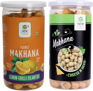 NEW TREE Lemon Chili Cilantro Makhana 85gm || Cheese & Herb Makhana ...