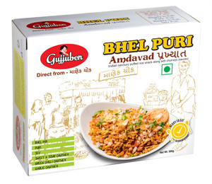 Gujjuben Bhel Puri | Instant Bhel Puri with Chutney | Savoury pack ...