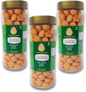 Krackee Roasted Soya Puffs | Jowar Puffs |Healthy Snacks | 100 % Oil ...