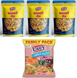 Lacy Bhavnagri Namkeen (Pack of 3 Pcs) & Tomato Katori Price in India ...