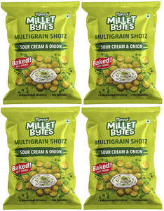 Manna Millet Bytes Multigrain Shotz - Baked No Maida Puff Snack | Sour ...
