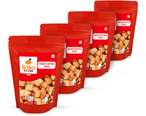 bolka foods Khara Meetha Para Snacks, Gurpara, Homemade Sweet & Savory ...