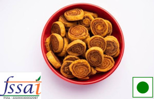 Vegan World Mini Bhakarwadi | Gujarati Style Mini Bhakarwadi Crunchy ...