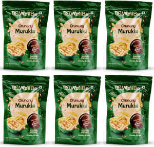 WellBe Plain Muruku Original Flavour Healthy Ingredients ,135gm x Pack ...